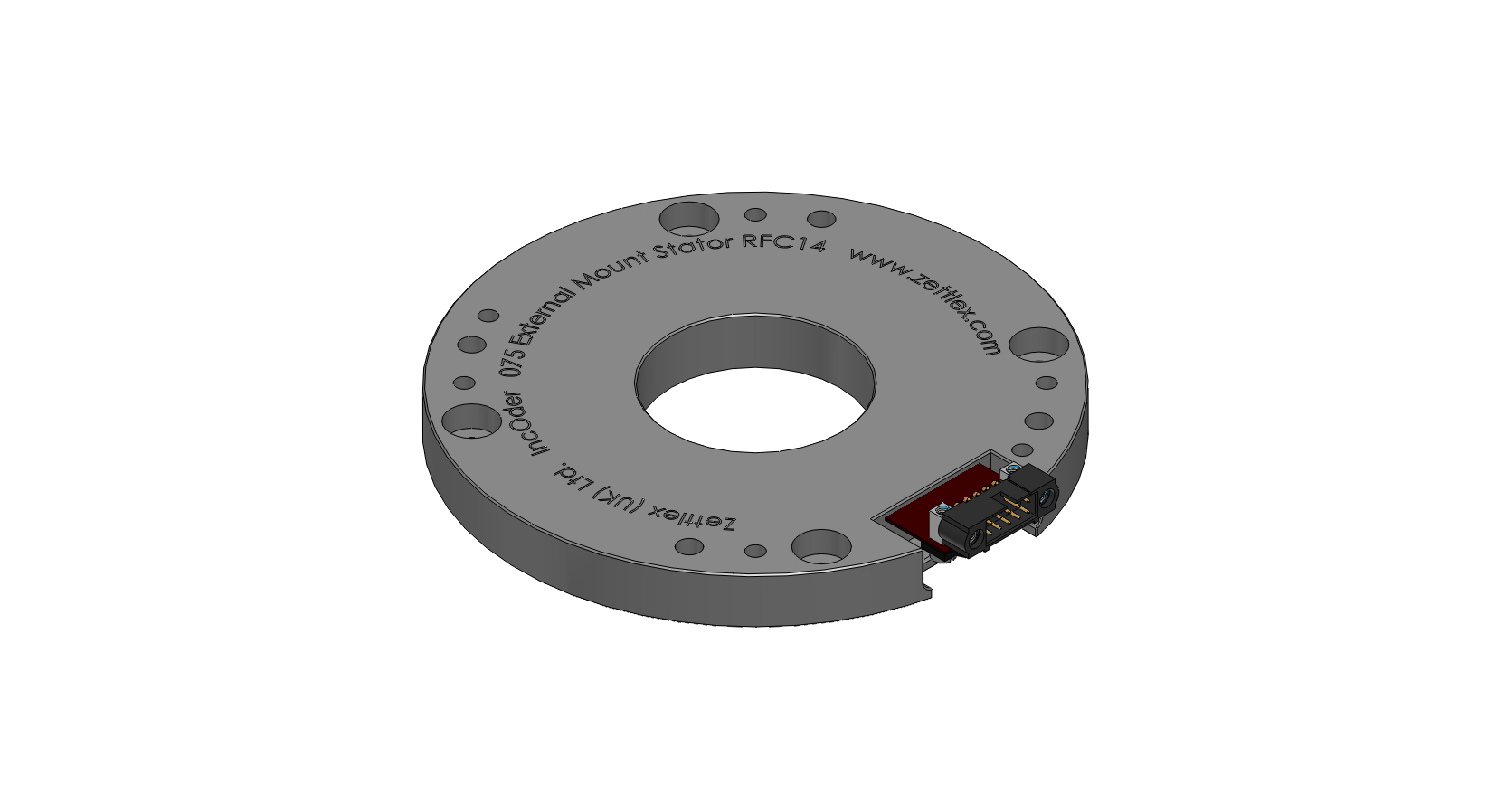 Zettlex编码器 | 增量式 绝对值 |超薄中空外径75mm内径25mm | 外部螺钉安装 - zettlex-西安编码器-西安绝对值编码 ...